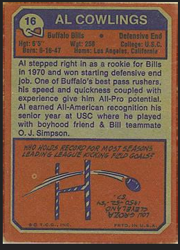 No. 70: Al Cowlings – Tom Hoffarth's The Drill: More Farther Off the Wall